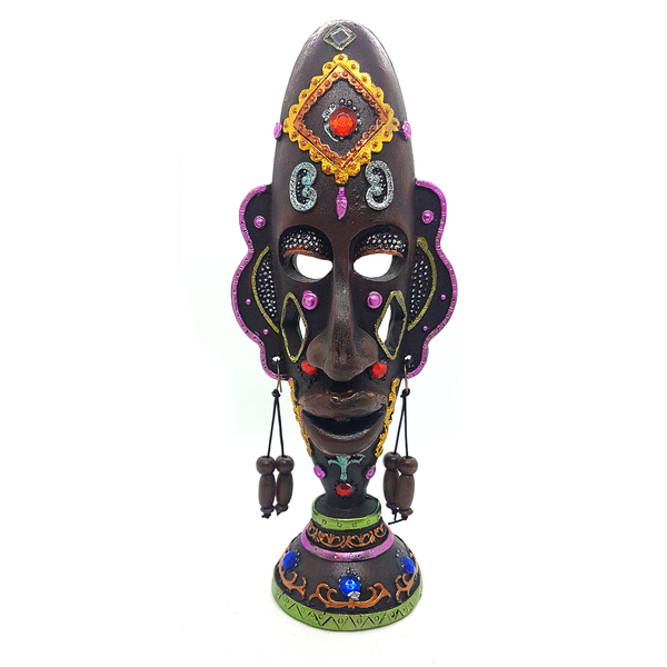 Enfeite Moda Africana Estatueta Busto Africano 25cm | Leroy Merlin