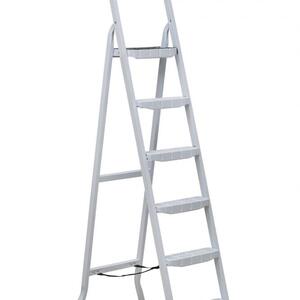 Escada Aço 6 Degraus Premium Branca Com Fita - Maestro, Tamanho: 6 ...