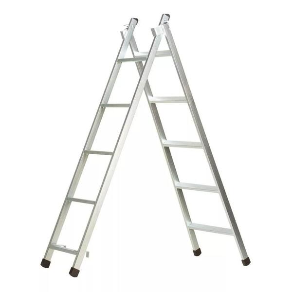 Escada Alg Metalon De Aço Zincada 5 Degraus 3x1 (1,6 A 2,6m) | Leroy Merlin