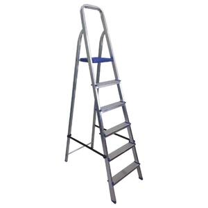 Escada Doméstica Aluminio 6 Degraus Natural 120 Kg - Reisam | Leroy Merlin