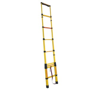 Escada Fibra De Vidro Telescópica Espaçofix 9 Degraus 3,5m Até 150kg ...