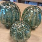 Esfera Murano Azul Com Dourado Tamanho P (8x8cm) | Casa Del Grande ...