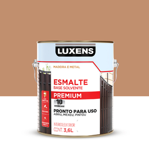 Tinta Esmalte Sintético Base Solvente Brilhante Marrom Conhaque 3,6L ...