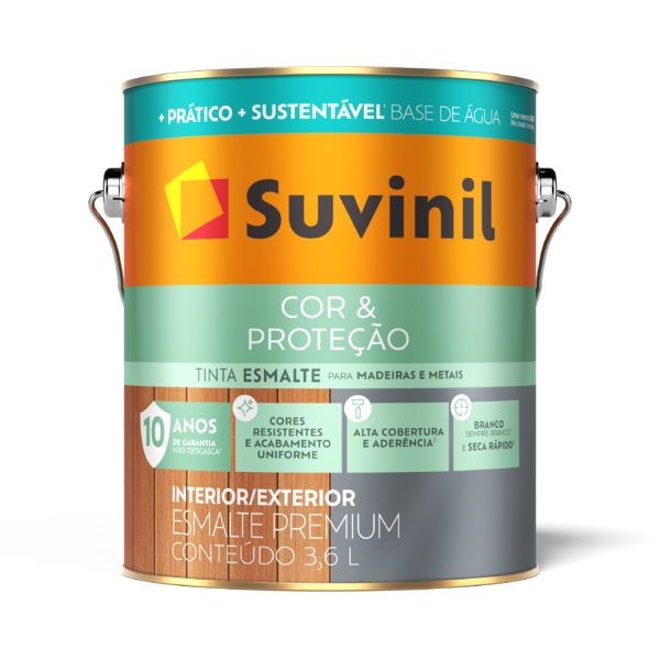 Esmalte Base Água Fosco Seca Rápido Premium Áreas Internas e Externas ...