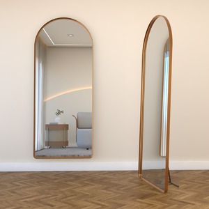 Espelho Grande Com Moldura Metal Base Reta Corpo Inteiro 150 X 60 Cm ...
