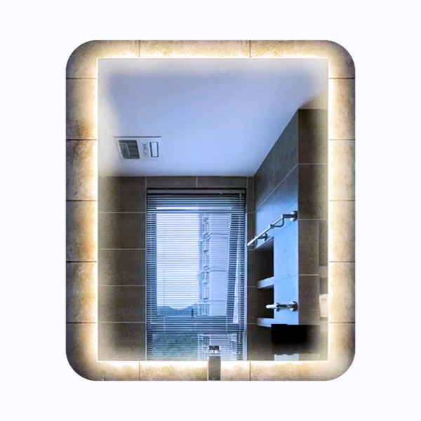 Espelho Led Flutuante 60x80cm, Touch-screen, Bivolt, Branco natural ...