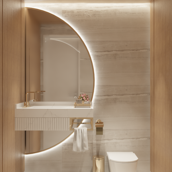 Espelhos Led 80 X 40 luz neutra 4000k Decorativo Flutuante ...