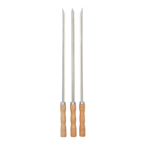 Conjunto de Espeto para Churrasqueira em Aço Inox 50cm Skewers Naterial ...