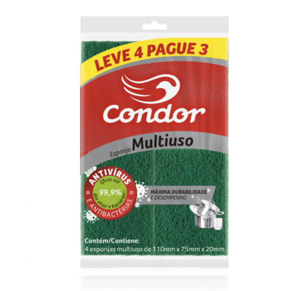 Esponja Condor Multiuso Antibac L4p3 | Black Friday Leroy Merlin