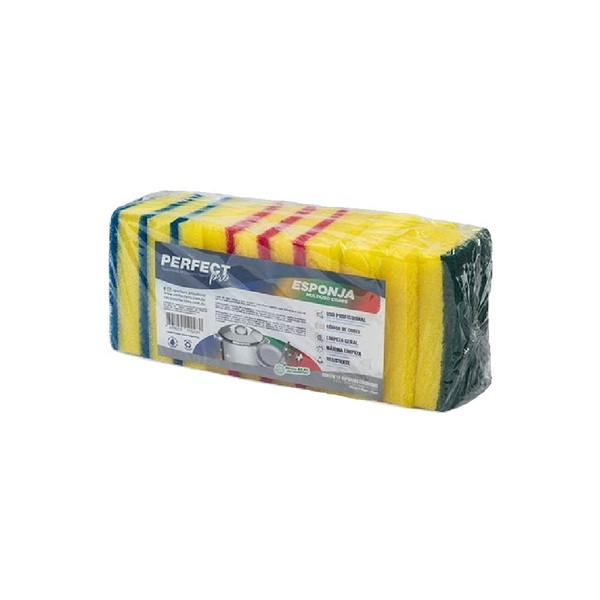 Esponja Multiuso Com 10 Unidades - 972656 | Leroy Merlin