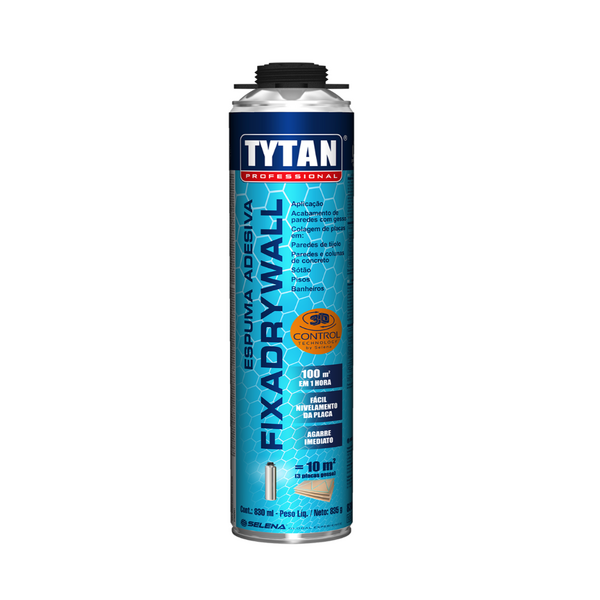 Espuma Adesiva Fixa Dry Wall Verde 830ml Tytan | Leroy Merlin