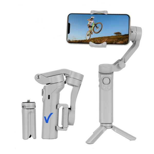 Estabilizador Gimbal Portátil Fotos Vídeos Três Eixos Com Haste Usb-c ...