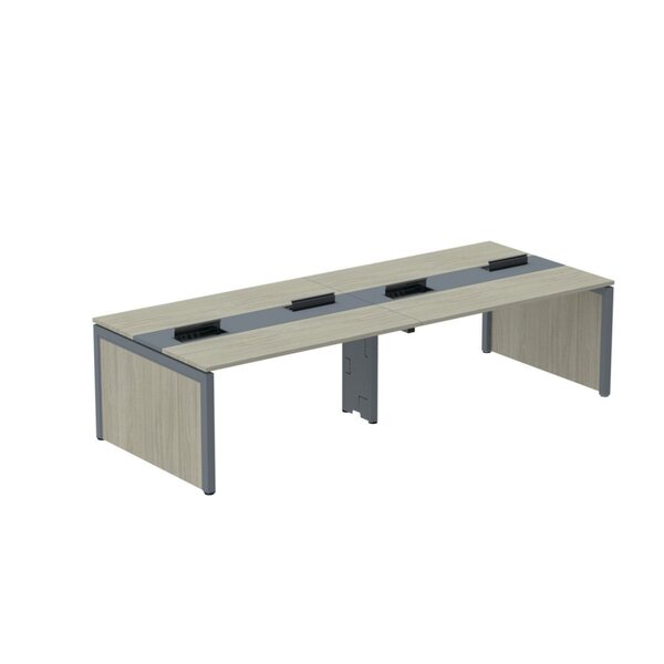 Estação De Trabalho Mesa Plataforma Escritório Para 4 Pessoas Dupla Com ...