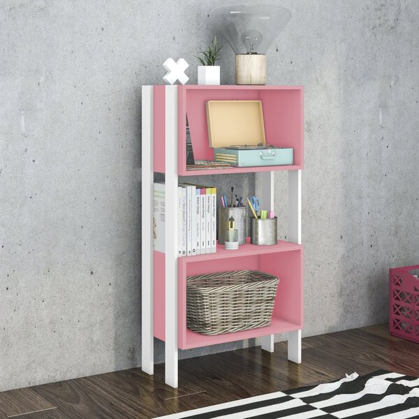 Estante 2 Nichos Retrô Rt 3092 Movelbento Branco / Rosa | Leroy Merlin