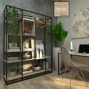 Estante De Metalon Para Sala Exuberance - Riviera - 200x40x200cm ...