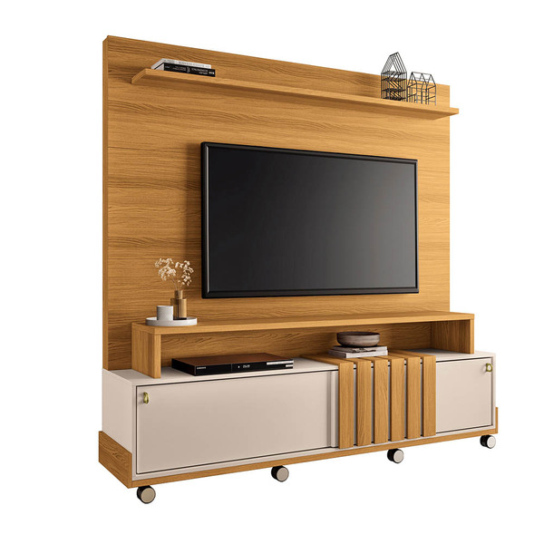 Estante De Tv 65 Pol 180cm 2 Portas Helen H01 - D'rossi - Cinamomo E ...