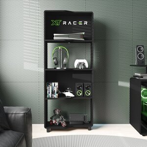 Estante Gamer E Escritóro 146cmx60cm Xt Racer Force Two Preto/verde ...