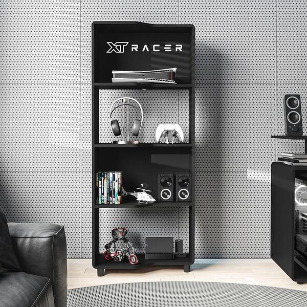 Estante Gamer E Escritóro Xt Racer Force Two Politorno Preto/branco ...
