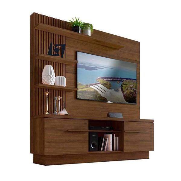 Estante Home Para Tv 60 Polegadas Linea Brasil Itaipu 100% Nogueira ...