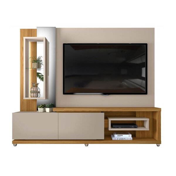 Estante Home Para Tv 65 Polegadas Dalle Liso Com Led 100% Mdf Dj Móveis ...