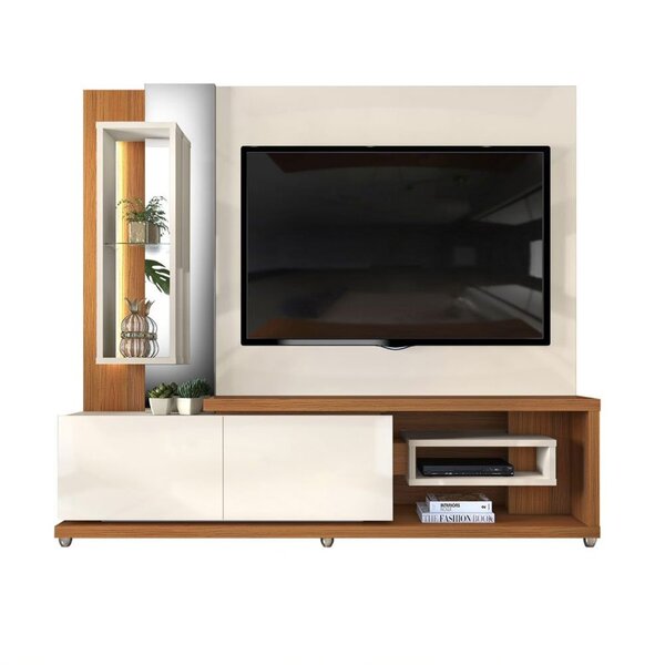 Estante Home Para Tv 65 Polegadas Dalle Liso Com Led 100% Mdf Dj Móveis ...