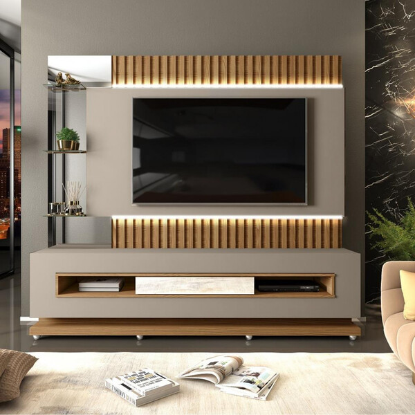 Estante Home Para Tv Até 60 Polegadas 1 Porta 1 Gaveta Solare Dj Móveis ...