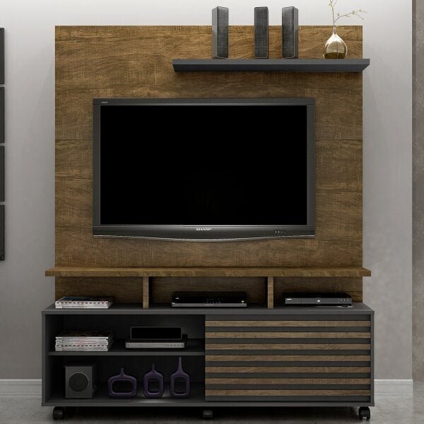 Estante Home Para Tv Até 60 Polegadas 1 Porta Star Valdemóveis Ipe ...