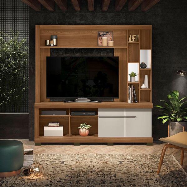 Estante Home Theater Canela Para Tv Até 65" Línea Brasi | Leroy Merlin