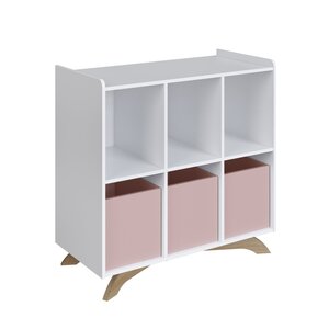 Estante Infantil 6 Nichos Affetto Com 3 Cubos Branco/rosa | Leroy Merlin