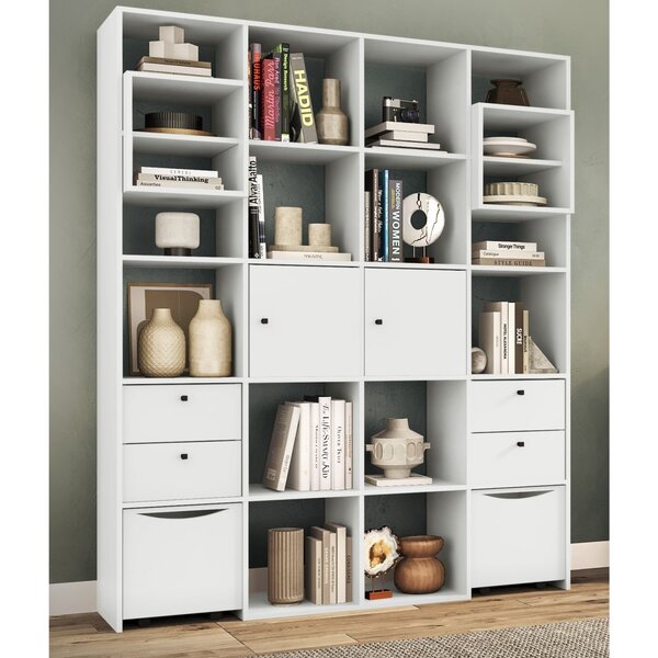 Estante Modular 2 Portas 4 Gavetas 2 Baús Yescasa Branco | Leroy Merlin