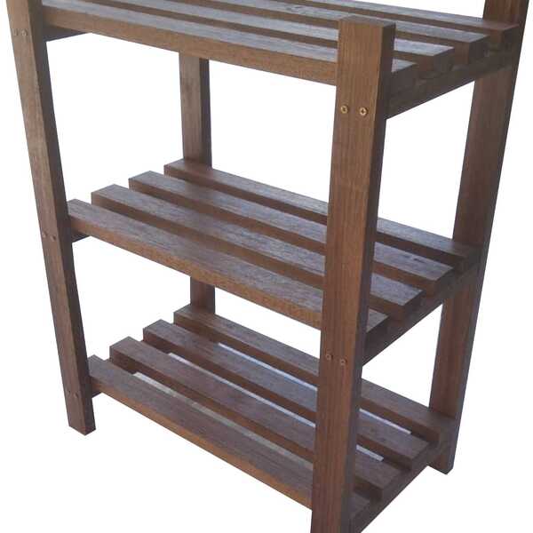 Estante Modular 3 Prateleiras Madeira Maciça 65x50x29 Cm Pintada Neonx ...