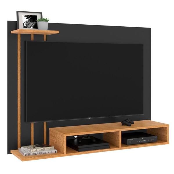 Estante Painel Suspenso TV 48 Polegadas Nicho Organizador Prateleira Decorativa Sala Quarto ...