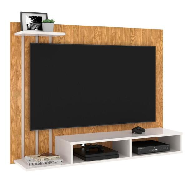 Estante Painel Suspenso TV 48 Polegadas Nicho Organizador Prateleira Decorativa Sala Quarto ...