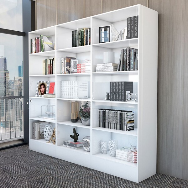 Estante Para Livros Duda 12 Prateleiras Branco - Carioca Móvies | Leroy ...
