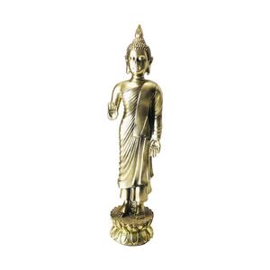 Estatueta De Resina Elby Buddha 25cm Dourado | Leroy Merlin