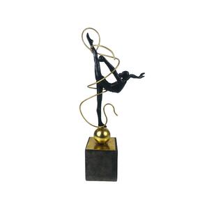 Estatueta De Resina Elby Ginástica Com Fitas 58 5cm Dourado | Leroy Merlin
