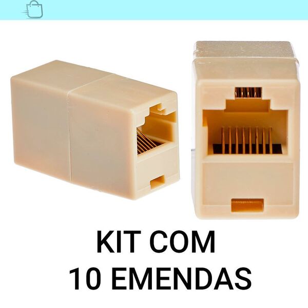 Expanda Suas Conexões - Kit 10 Rj45 Fêmea X Fêmea | Leroy Merlin