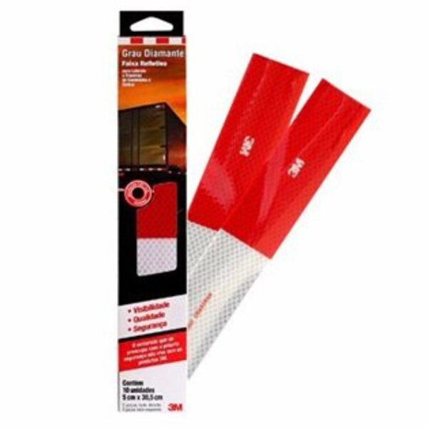 Faixa Refletiva 3m Para Caminhão Lado Direito 35cm Embalagem Com 03 ...