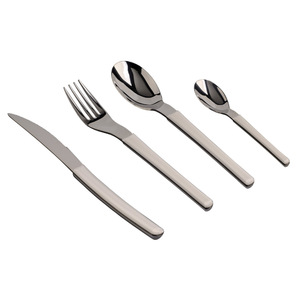 Faqueiro 24 Peças Em Aço Inox Branco Línea Kenya | Leroy Merlin