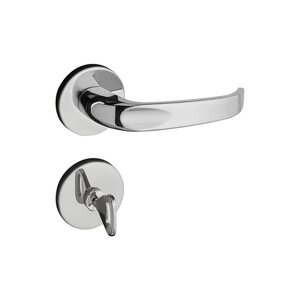 Fechadura 415 Com Roseta Cromado Banheiro Rosa Cromado | Leroy Merlin