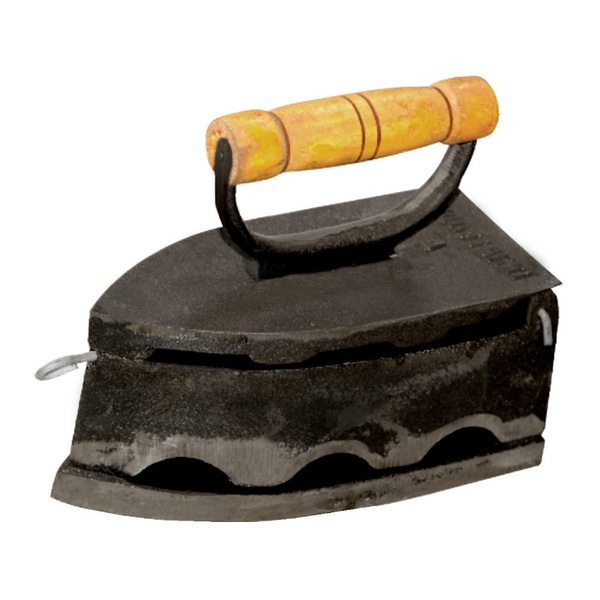 Ferro Passar Roupa A Brasa 7 Furos Alça Madeira 20x10x15 5cm | Leroy Merlin