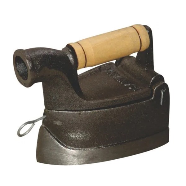 Ferro Passar Roupa A Brasa Alça Madeira Chaminé 20x10x15 5cm | Leroy Merlin