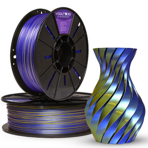 Filamento Pla Duo Color Azul Safira/ Dourado Silk 1kg 3d | Leroy Merlin