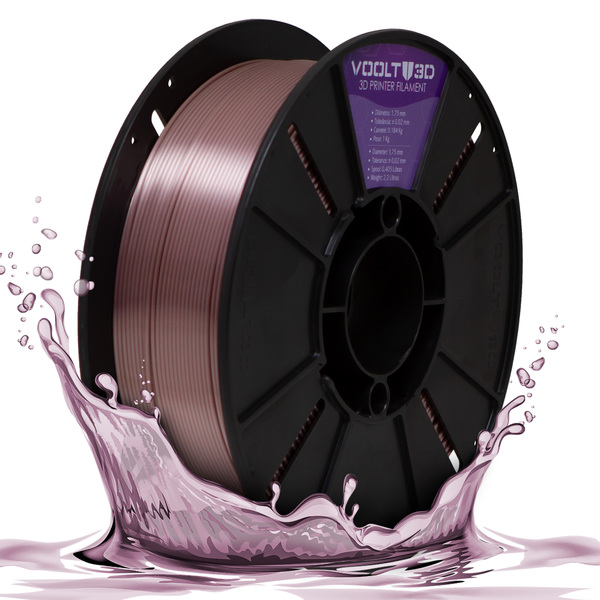 Filamento Pla Rose Gold V-silk Premium 1kg - Voolt3d Oficial | Leroy Merlin