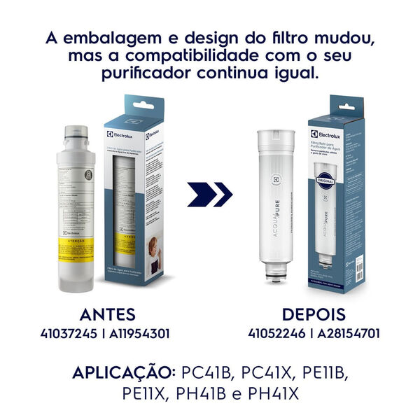 Filtro/refil Original De Água Para Purificador Electrolux Pe11b/pe11x ...