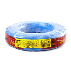 Fio Cabo Elétrico 6mm Techfio Flexível 750v Azul Rolo Com 100 Metros ...
