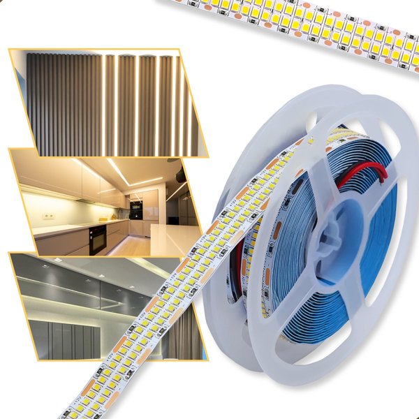 Fita De Led 5 Metros Dupla 480 Leds 30w/m 12v Bivolt Ip20 6000k | Leroy ...