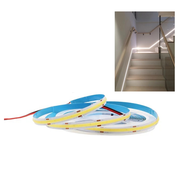 Fita De Led 6500k Cob 12v Rolo 50 Metros 10w Sala Quarto Cozinha Teto ...