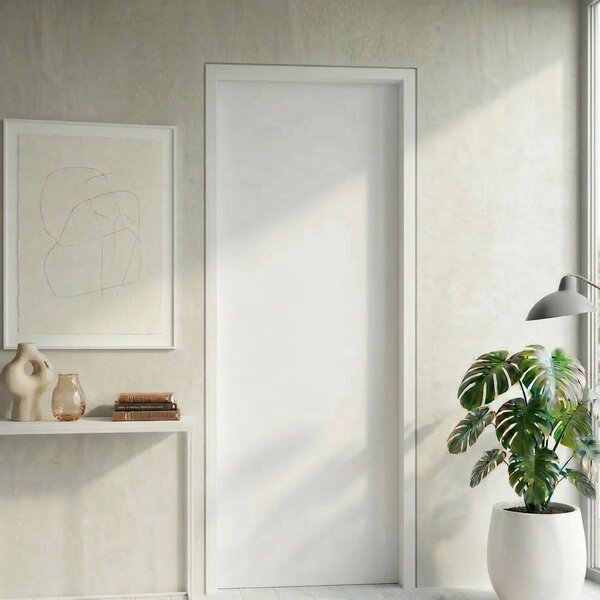 Folha De Porta De Madeira 210cm X 80cm Incoportas Branco Branco | Leroy ...