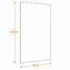 Folha De Porta Em Madeira Frisada 7 210x90x3,5cm Gitale Portas Marrom ...